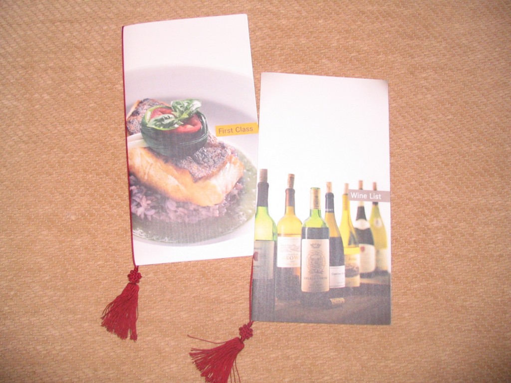 OZ201 menus - Frequently Flying